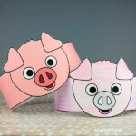 Pig Paper Hat For Kids - With PRINTABLE Template- Non-Toy Gifts
