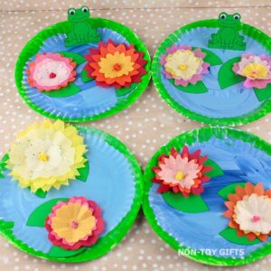 Paper Plate Pond Craft for Kids (with FREE Printable) - Non-Toy Gifts
