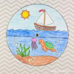 Under The Sea Spinner Craft For Kids With PRINTABLE - Non-Toy Gifts