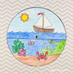 Under The Sea Spinner Craft For Kids With PRINTABLE - Non-Toy Gifts