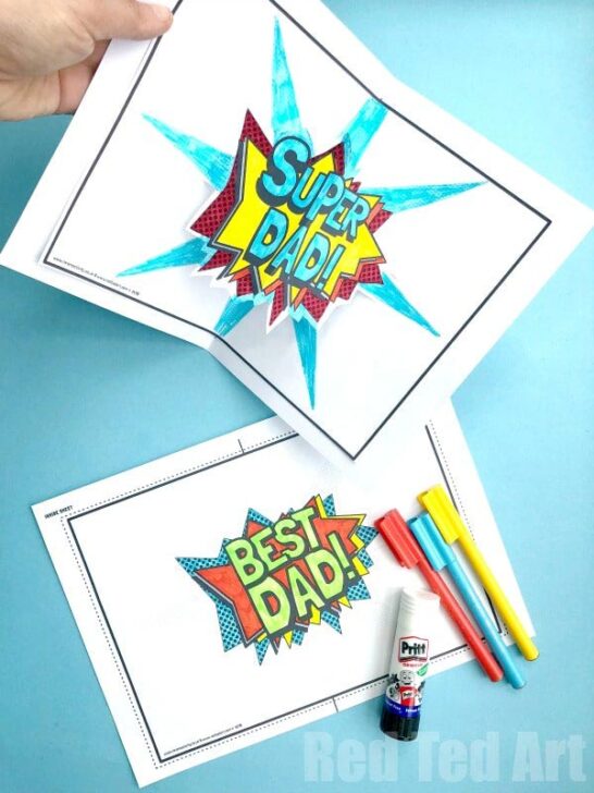 16 Father's Day Superhero Dad Crafts For Kids - Non-Toy Gifts