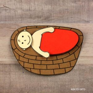 Baby Moses Craft With PRINTABLE TEMPLATE - Non-Toy Gifts