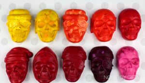 DIY Recycled Skull Crayons for Halloween- Non-Toy Gifts