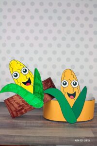 Corn Headband Craft For Kids [ With PRINTABLE ] - Non-Toy Gifts