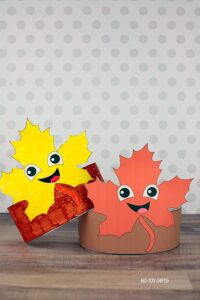 Leaf Headband Craft For Kids [With PRINTABLE] - Non-Toy Gifts