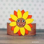 Sunflower Headband Craft For Kids [With PRINTABLE] - Non-Toy Gifts