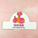 Chinese New Year Snake Paper Hat Craft PRINTABLE For Kids - Non-Toy Gifts