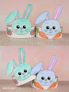 Bunny Paper Hat PRINTABLE For Kids - Non-Toy Gifts