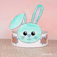 Bunny Paper Hat PRINTABLE For Kids - Non-Toy Gifts