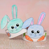 Bunny Paper Hat PRINTABLE For Kids - Non-Toy Gifts