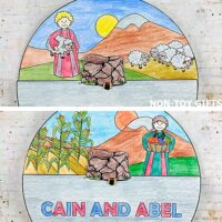 Cain And Abel Coloring Craft PRINTABLE - Non-Toy Gifts