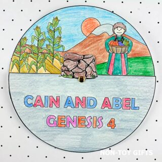 Cain and Abel Agamograph Craft PRINTABLE For Kids - Non-Toy Gifts