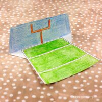Football Diorama Craft PRINTABLE For Kids - Non-Toy Gifts