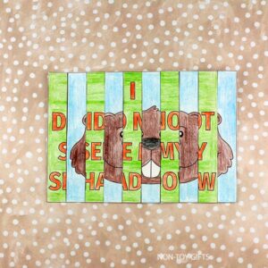 Groundhog Day Agamograph Craft PRINTABLE - Non-Toy Gifts