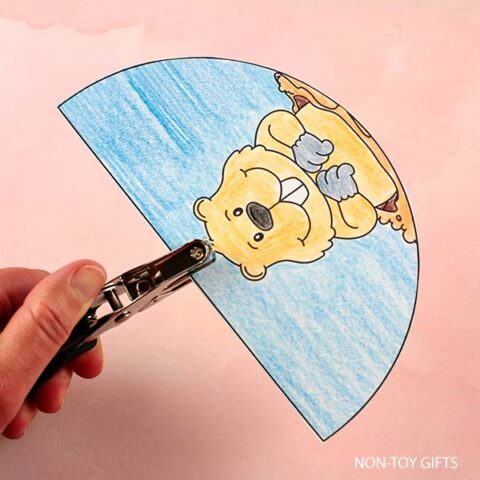 Groundhog Day Spinner Craft PRINTABLE For Kids - Non-Toy Gifts