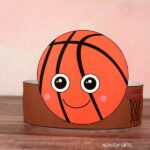 Basketball Paper Hat Craft PRINTABLE For Kids - Non-Toy Gifts