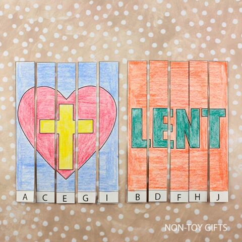 Lent Agamograph Craft PRINTABLE For Kids - Non-Toy Gifts