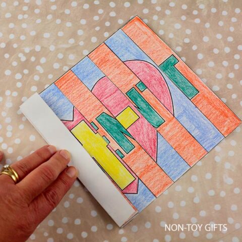 Lent Agamograph Craft PRINTABLE For Kids - Non-Toy Gifts