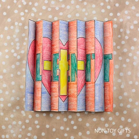 Lent Agamograph Craft PRINTABLE For Kids - Non-Toy Gifts