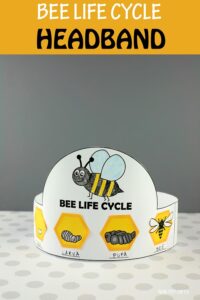 Bee Life Cycle Headband Craft PRINTABLE For Kids - Non-Toy Gifts