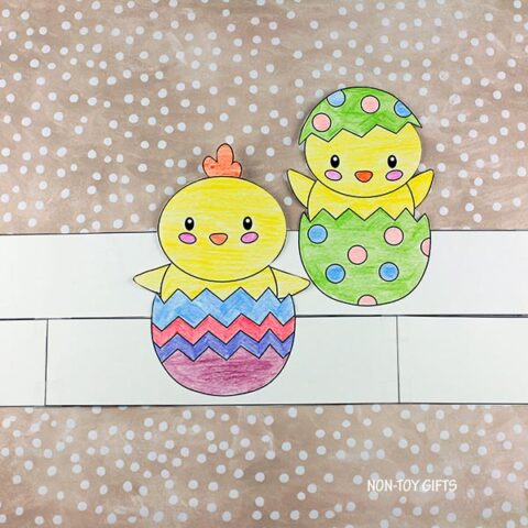 Easter Chick Headbands PRINTABLE For Kids - Non-Toy Gifts