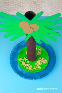 Handprint Palm Tree Craft - Non-Toy Gifts
