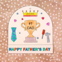 Father's Day Decoration Craft PRINTABLE For Kids - Non-Toy Gifts