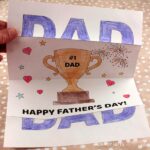 Father's Day Folded Craft PRINTABLE For Kids - Non-Toy Gifts