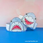 Shark Paper Hat Craft PRINTABLE For Kids - Non-Toy Gifts