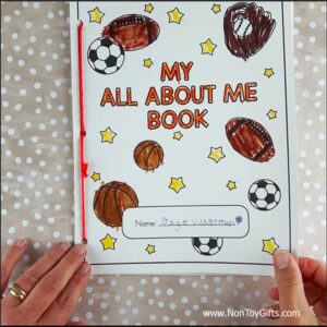 All About Me Printable Book - Non-Toy Gifts