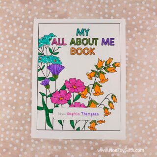 All About Me Printable Book - Non-Toy Gifts