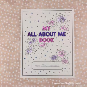 All About Me Printable Book - Non-Toy Gifts