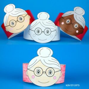 Mrs. Claus Paper Hat Craft Printable For Kids - Non-Toy Gifts