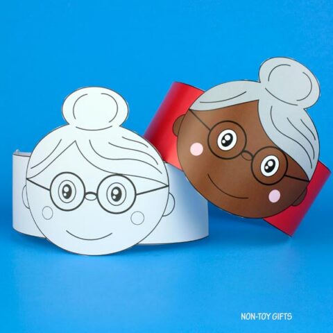 Mrs. Claus Paper Hat Craft Printable For Kids - Non-Toy Gifts