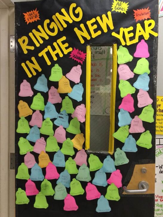 15 New Year Classroom Door Decor Ideas - Non-Toy Gifts