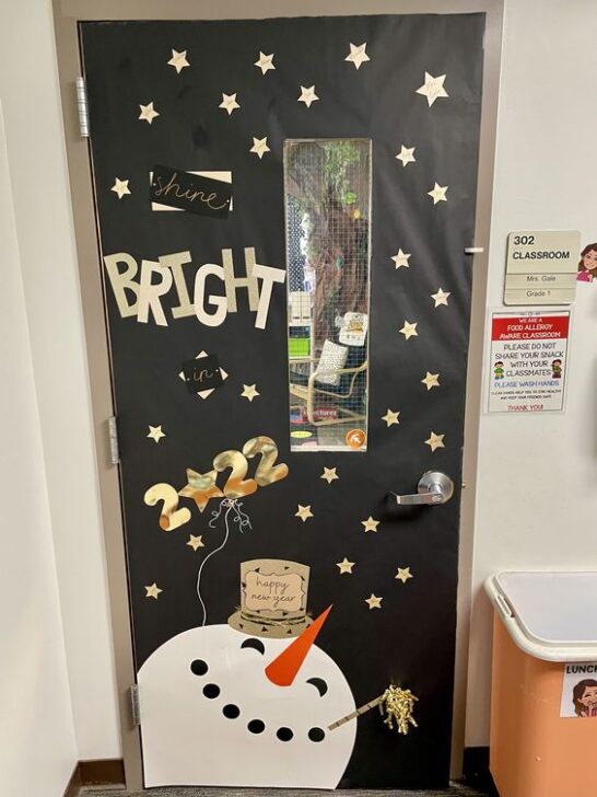 15 New Year Classroom Door Decor Ideas - Non-Toy Gifts