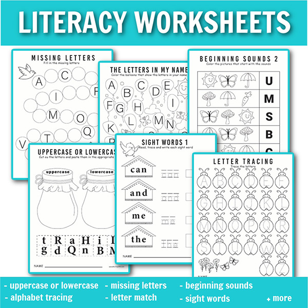 Spring Worksheets For Preschool - 53-Page Printable Packet - Non-Toy Gifts