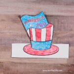 America 250 Craft PRINTABLE - 4th of July Hat For Kids