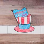 America 250 Craft PRINTABLE - 4th of July Hat For Kids