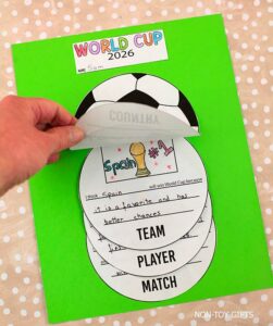 2026 World Cup Craft & Writing Activity PRINTABLE For Kids - Non-Toy Gifts